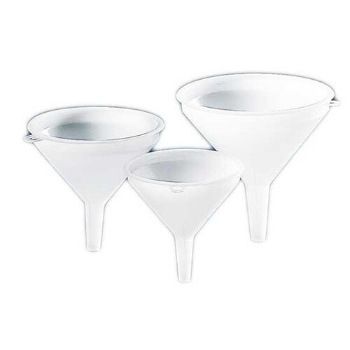 Globe Scientific 600174 General Purpose Plastic Funnel, Top ID: 140mm, Capa