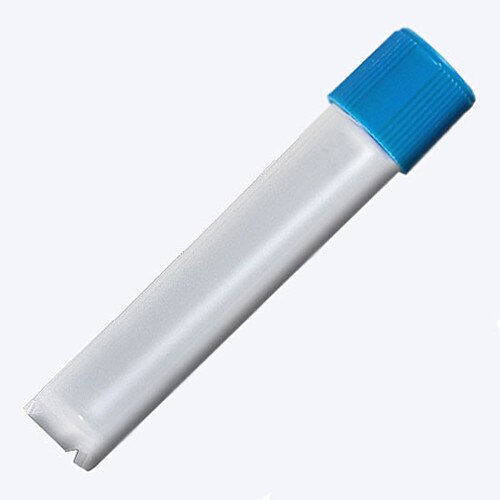 Globe Scientific 6033 Plain 3mL Sample Storage Tubes with Round Bottom and