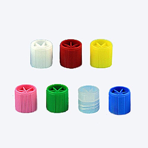 Globe Scientific 6136 Screw Caps for Sample Storage Tubes with External Thr