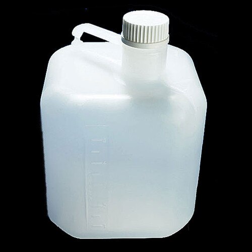 Globe Scientific BNP20B Heavy Duty Lab Carboy with Handle, Squat Form, 20-L