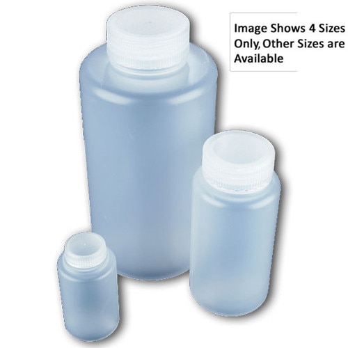 Globe Scientific BWP1000P Azlon Wide Mouth Round Sample Bottle, 1000mL, Pol