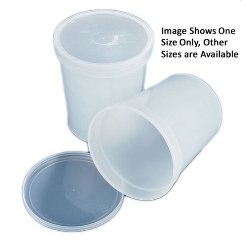 Globe Scientific JWH2500P-1 Azlon Lab Sample Container with Snap-On Lid, 25
