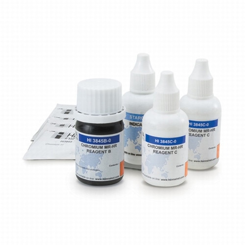 HANNA HI3845-100 Reagent Set for HI3845 Chromium Test Kit (Medium ...