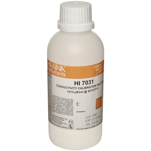 HANNA HI7031L Conductivity Standard, 1413 Microsiemens/cm at