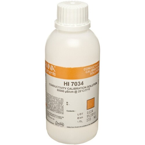 HANNA HI7034L Conductivity Standard, 80000 Microsiemens/cm a