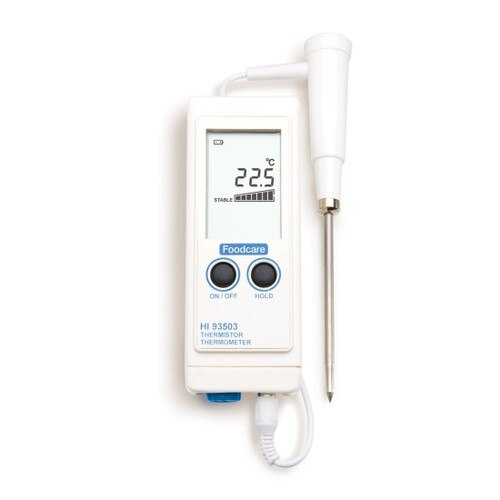 HANNA HI93501N Portable Foodcare Thermistor Thermometer with HI762PWL ...