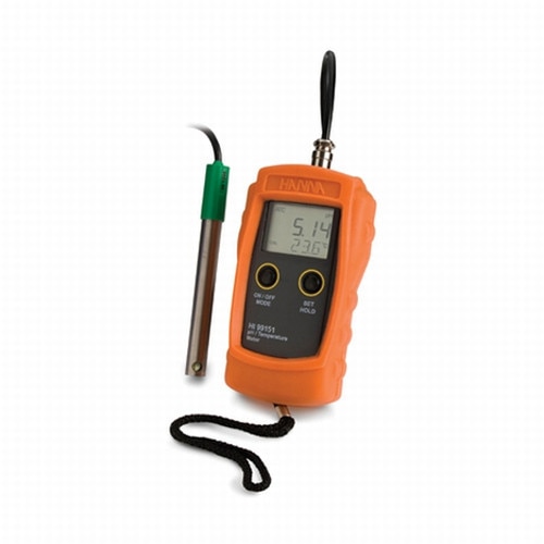HANNA HI99151 Portable Waterproof pH/Temperature Meter for t