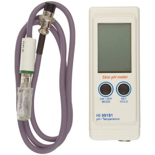 HANNA HI99181 Portable pH/Temperature Meter for Skin, pH Ran