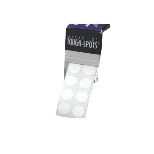 3/8" Tough-Spots 1,000/roll White