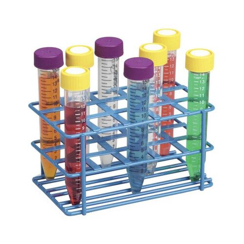 Coated Wire Tube Rack 16-18mm 15mL Tubes, 3x5 Form