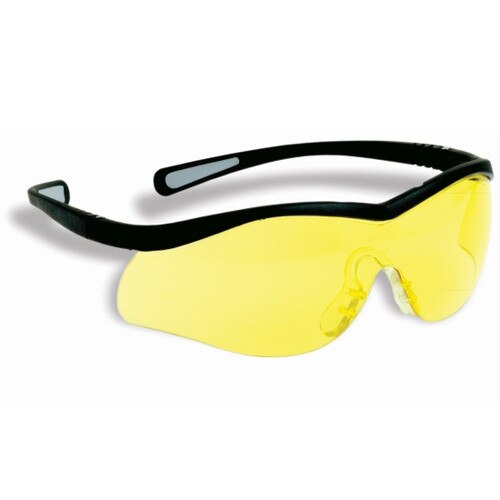 Honeywell Lightning T65005A Safety Glasses, with Black frame - Amber ...