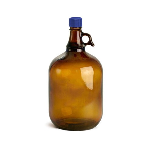 I-Chem™ Brand 6920020930 Amber Glass Lab Sample Jug, Narrow-Mouth, 2360mL