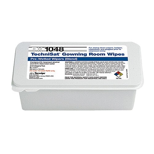 TexWipe® TX1048 TechniSat® Pre-Saturated Gowning Room Wipes