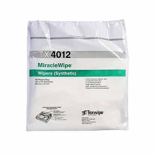 TexWipe® TX4012 MiracleWipe® Nylon Knit Cleanroom Wipes, Cu