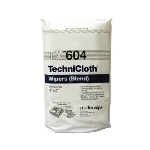 TexWipe TX604 TechniCloth Polyester Cellulose Wipes