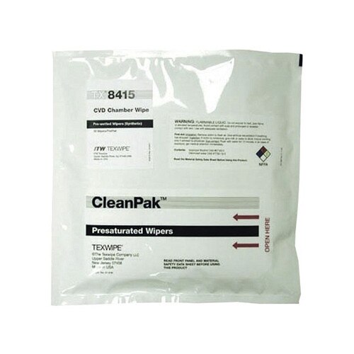 TexWipe® TX8415 AlphaSat® Pre-Saturated Polyester Wipes wit