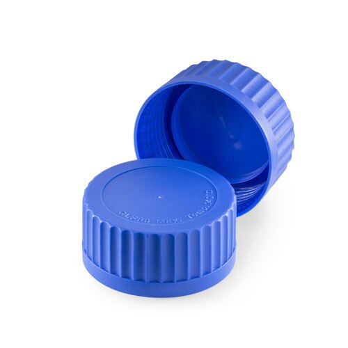 SCREW CAP PP BLUE GLS 80