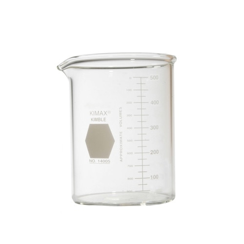 Kimble® 14005-250 KIMAX® Heavy-Duty Glass Beaker with Spout, Low Form, Grad