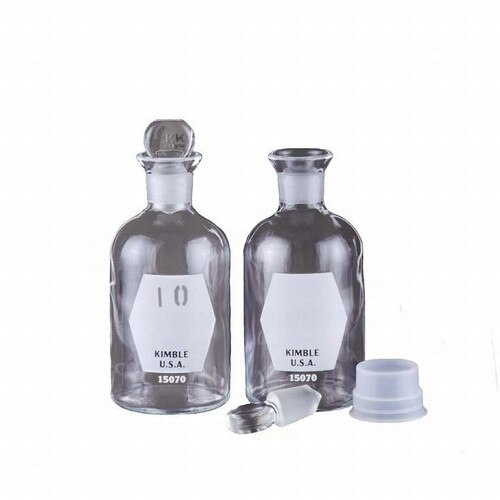 Kimble® 15070-25 KIMAX® 300mL Glass B.O.D. Bottle with Glass Stopper, Class