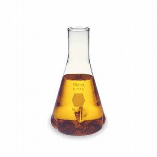 Kimble® 25630-2000 KIMAX® 2000mL Baffled Shaking Erlenmeyer Culture Flask f