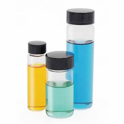 Kimble® 60811B-5 Clear 5-Dram Glass Screw Thread Sample Dram Vial with Atta