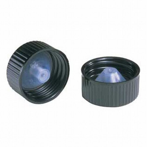 Kimble® 73809-18400 Black 18-400 Phenolic Screw Cap with Cone-Shaped Polyse