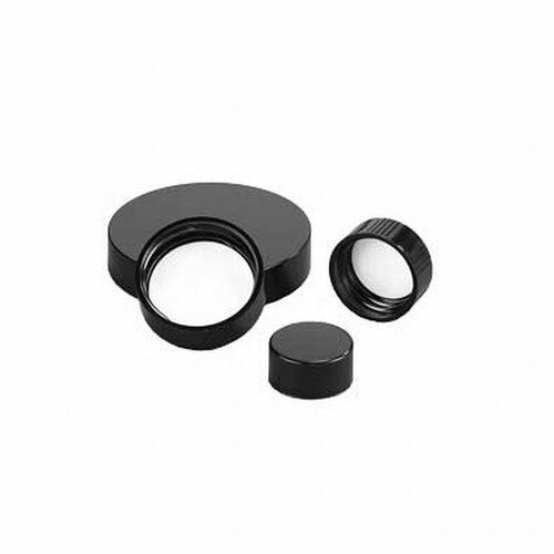 Kimble® 75201G-70400 Black Phenolic Screw Cap with Pulp/Vinyl Liner, 70-400