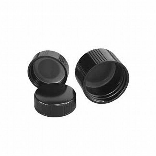 Kimble® 75202G-70400 Black Phenolic Screw Cap with Solid Polyethylene Liner