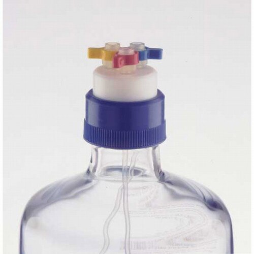 Kimble® 953903-0000 Kontes® ULTRA-WARE® CTFE Three Valve GL45 Delivery Cap