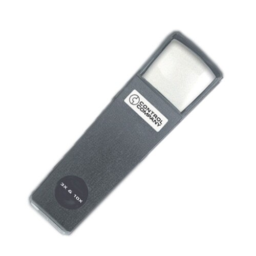 Control Company 3350 | Hand-Held Illuminated 2X Magnifier with 4X Spot Mang