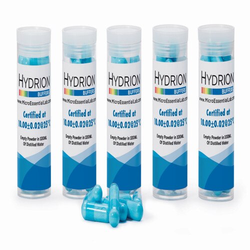 Micro Essential Lab 274 Hydrion Color Safe Ph 100 Ph Buffer Solution Caps 9240