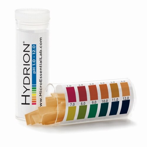 Micro Essential Lab 4800 Hydrion™ Wide Range Jumbo pH Test Paper Strips wit