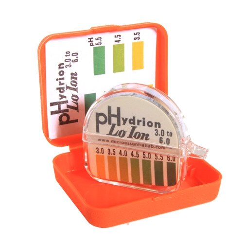 Micro Essential Lab LI-5100 Hydrion™ Short Range Lo Ion pH Test Paper Kit w