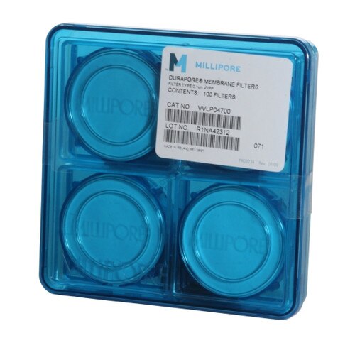MilliporeSigma HVHP04700 Durapore® PVDF Membrane Filter, Hydrophobic Plain