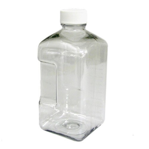 Nalgene® 3110-35 InVitro™ Biotainer® Bottle, Clear PETG with PE Lined PP Sc