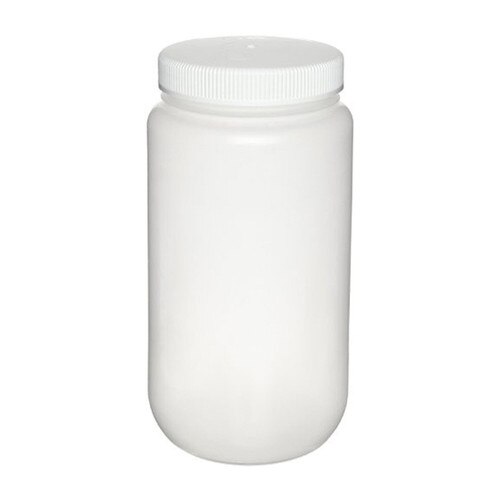 Nalgene® 312187-0032 Wide Mouth Round Packaging Bottle, Polypropylene with