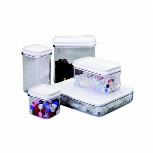 Nalgene® 5700-1000 Lab Utility Storage Box, Clear SAN Plastic, L x W x H: 1