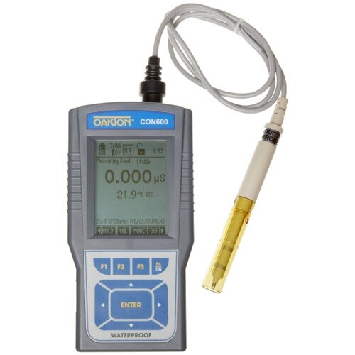 Oakton® WD-35408-00 CON 600 Portable Waterproof Conductivity/TDS Meter ...