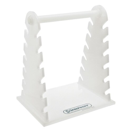 Bel-Art 189600000 A-Frame Horizontal Pipet Support Rack, Polypropylene, 12-