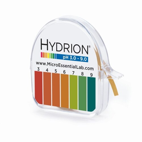 Micro Essential Lab 54 Hydrion Wide Range Single Roll pH Test Paper Dispen