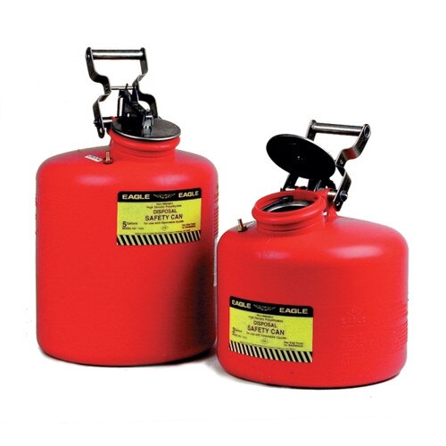 5-Gal HDPE Disposal Safety Can, Red, Eagle®