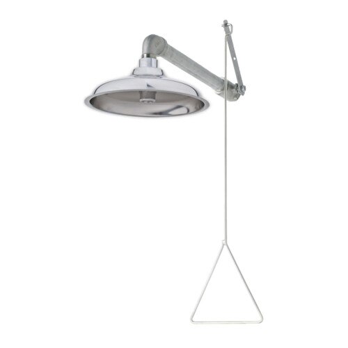 Horizontal Mount Emergency Drench Shower, Stainless Steel, Haws® 8133H