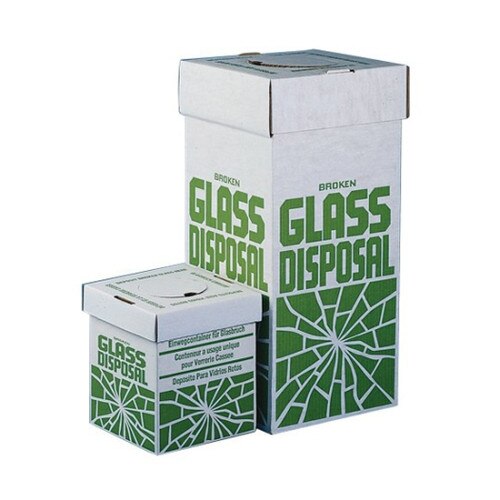 Bel-Art 246530001 Broken Glass Disposal Box, Floor Model, L x W x H: 12 x 1