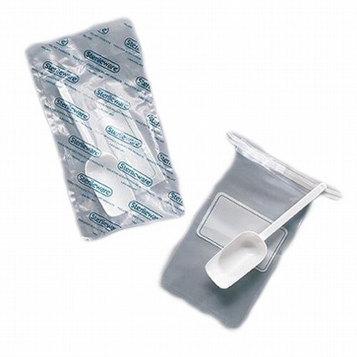 Bel-Art 369440000 Sterileware® Sterile Plastic Sample Spoons, White Polysty