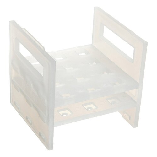 Bel-Art 185160000 Spectrophotometer Cuvette Rack, White Polypropylene, 12-P