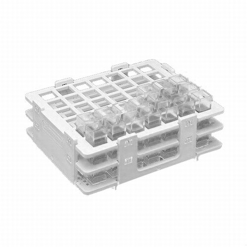Bel-Art 185200000 No-Wire™ Spectrophotometer Cuvette Rack, White Polypropyl