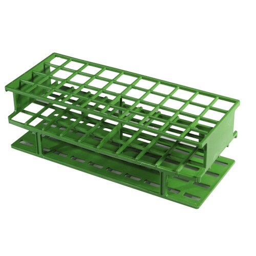 Nalgene® 5970-0413 Unwire™ Test Tube Rack for 13mm Tubes, 72-Well, Green Re