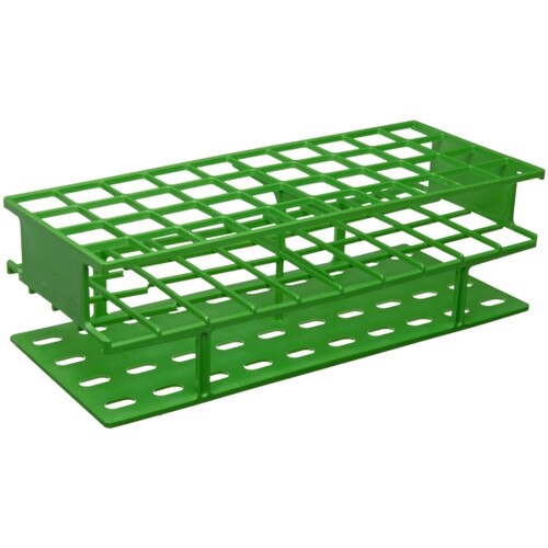 Nalgene® 5976-0416 Unwire™ Test Tube Rack for 16mm Tubes, 72-Well, Green PP