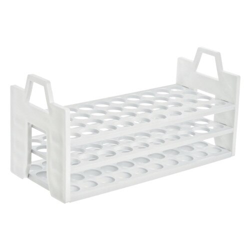 Bel-Art 188601620 Stack Rack® Test Tube Rack for 16 to 20mm Tubes, White PP