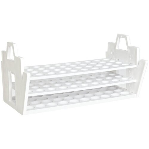 Bel-Art 188900016 Slant Rack Culture Tube Rack for 13 to 16mm Tubes, White